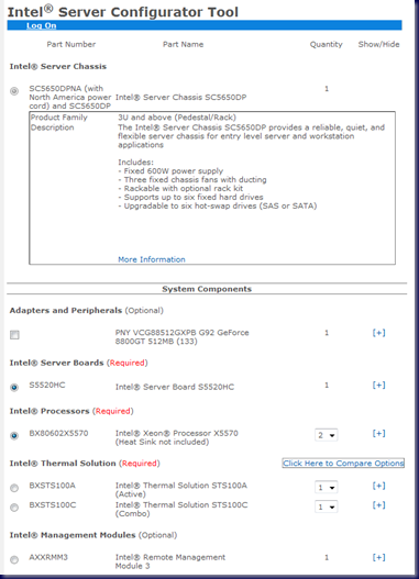 MPECS Inc. Blog: PNY Gets A Little Plug On Intel’s Server Configurator